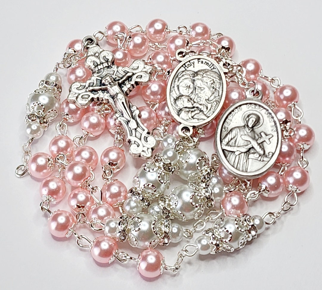 St. Gerard Majella Catholic Rosary, Pink Rosary, Catholic Gift, Patron ...