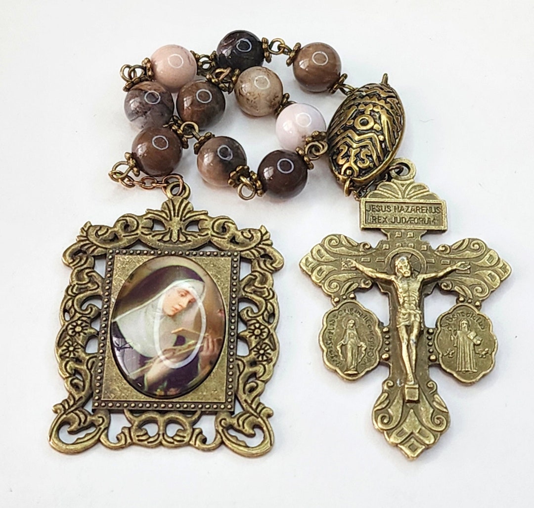 St Rita One Decade Rosary, St Rita Tenner Pocket Rosary, Saint Rita ...