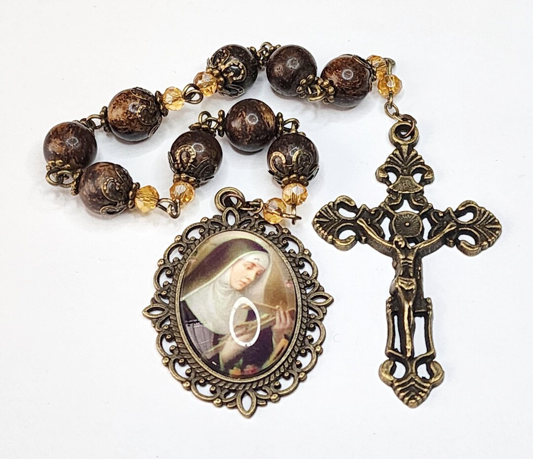 St Rita Chaplet, Saint Rita Unique Rosary, Catholic Chaplet, Catholic ...
