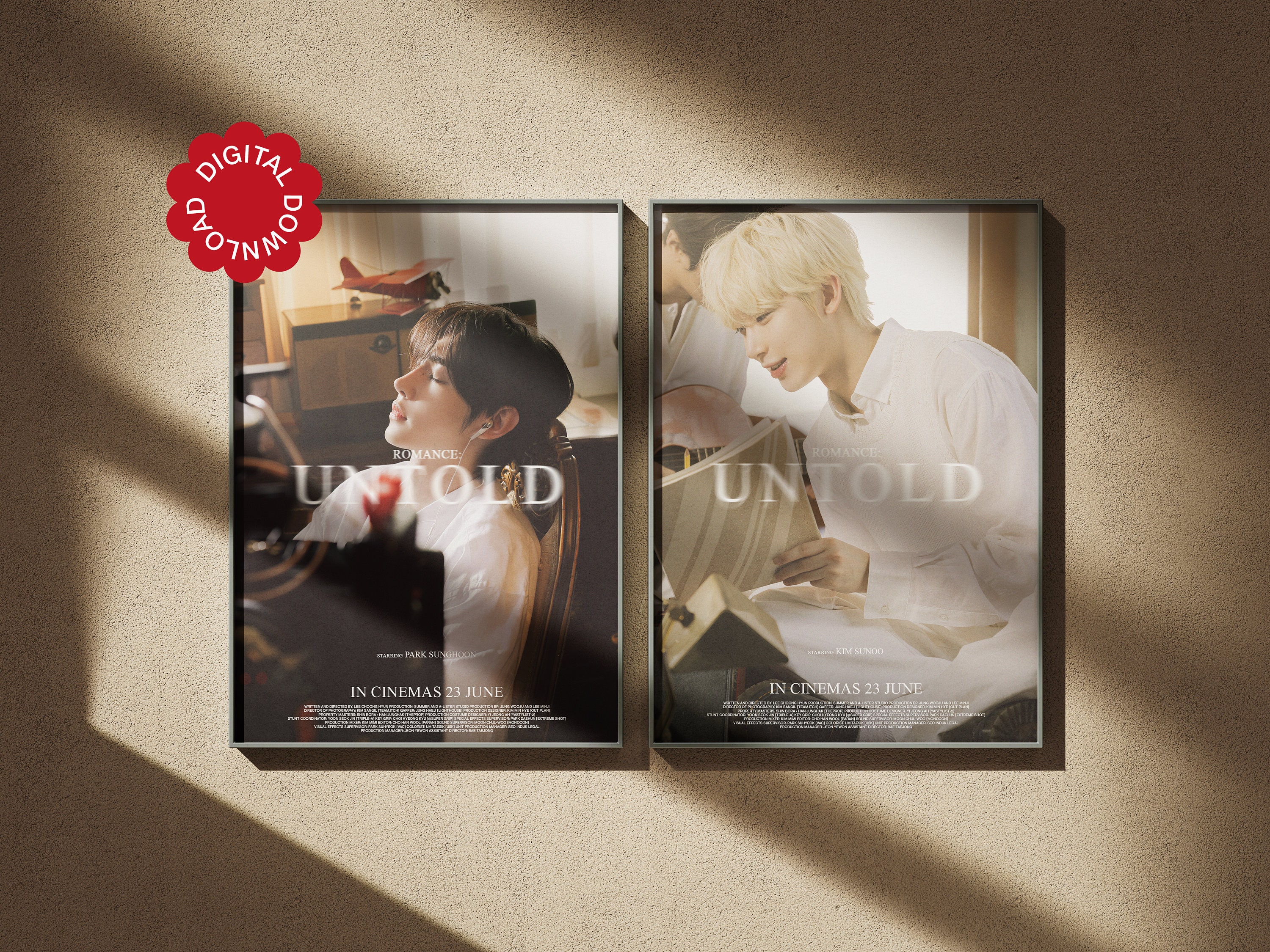 14 Enhypen Romance Untold Cinema Movie Posters, Digital Download, K-pop ...