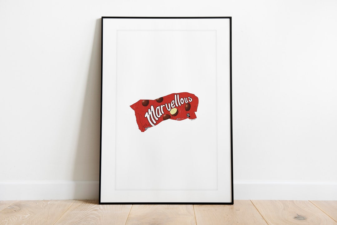 Maltesers 'marvellous' | Digital Print File | Printable | Hand-drawn ...