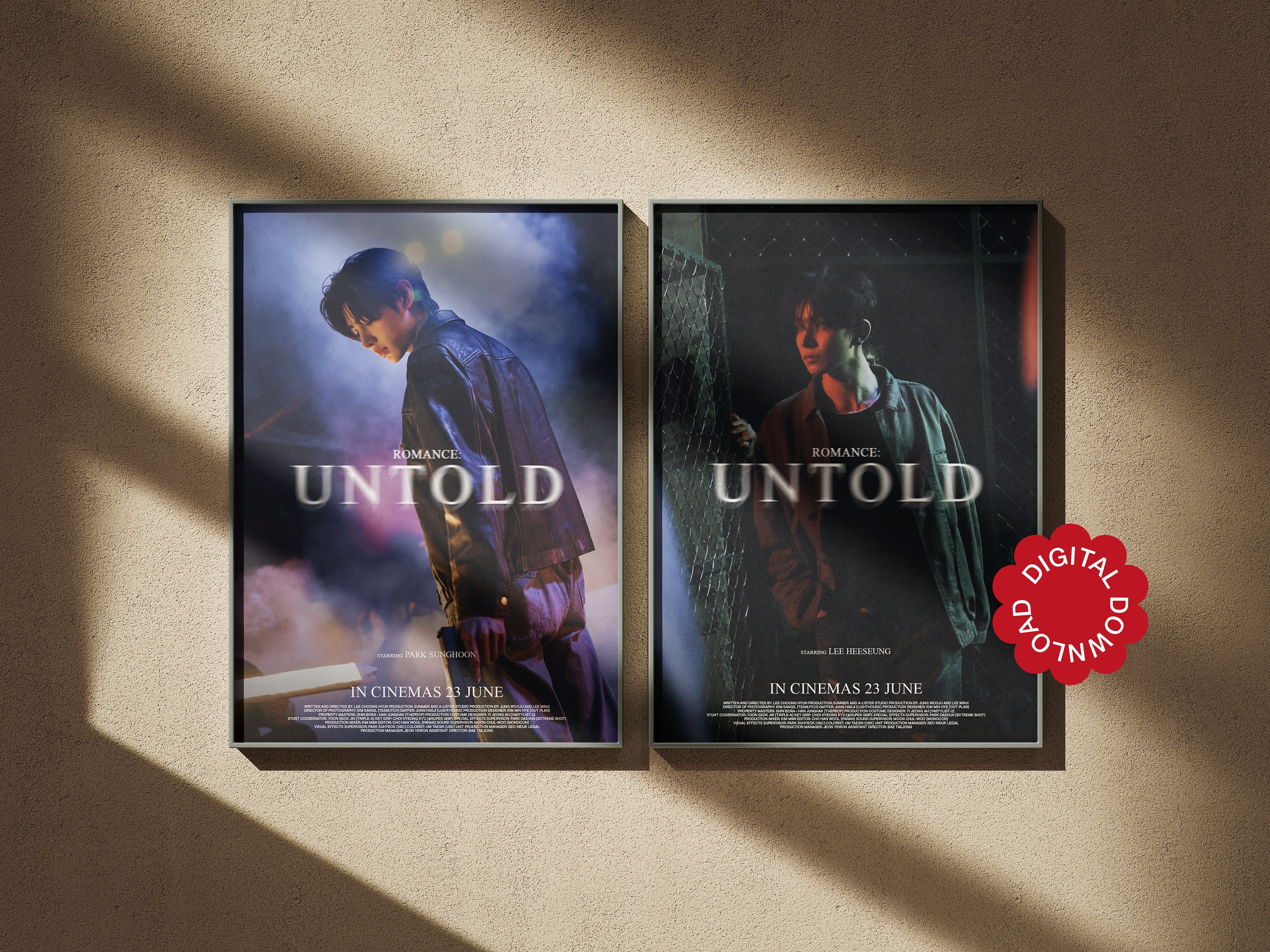 14 Enhypen Romance Untold Cinema Movie Posters, Digital Download, K-pop ...
