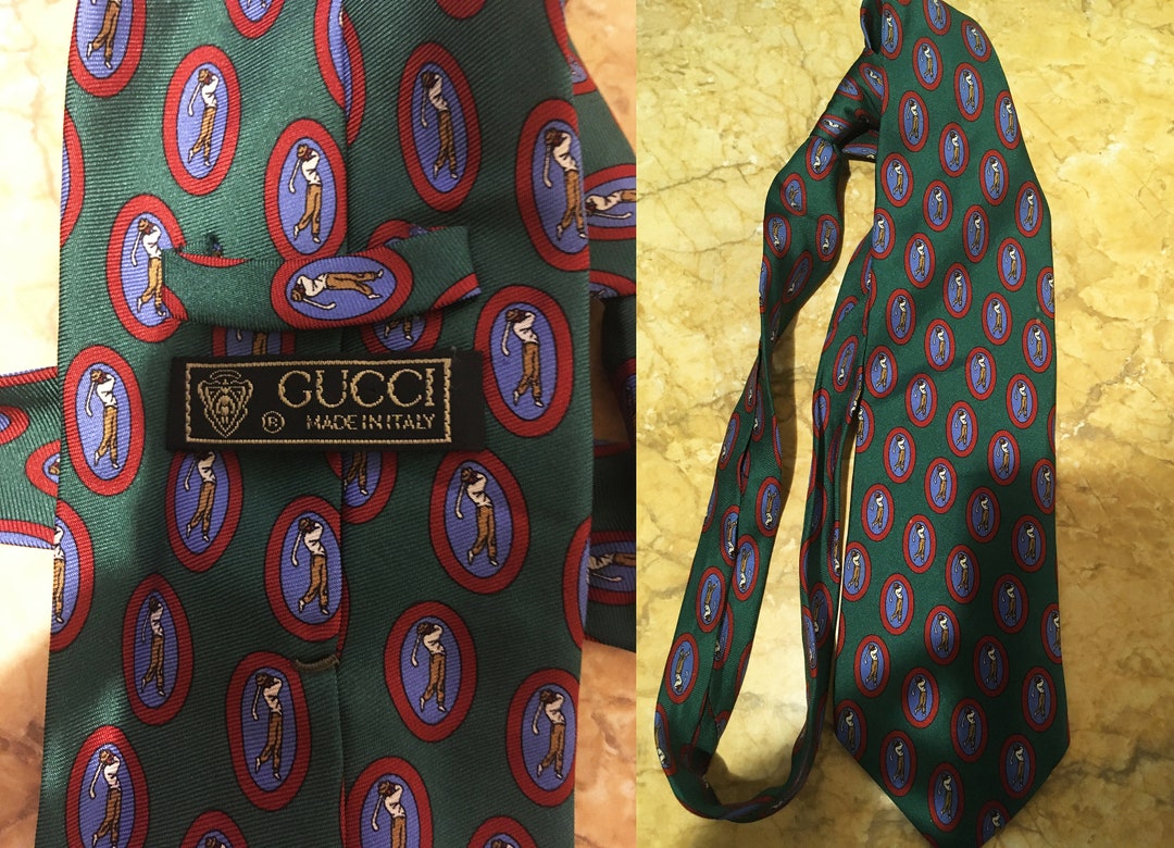 GUCCI Tie/ GUCCI Silk Tie/ Vintage Gucci Necktie - Etsy