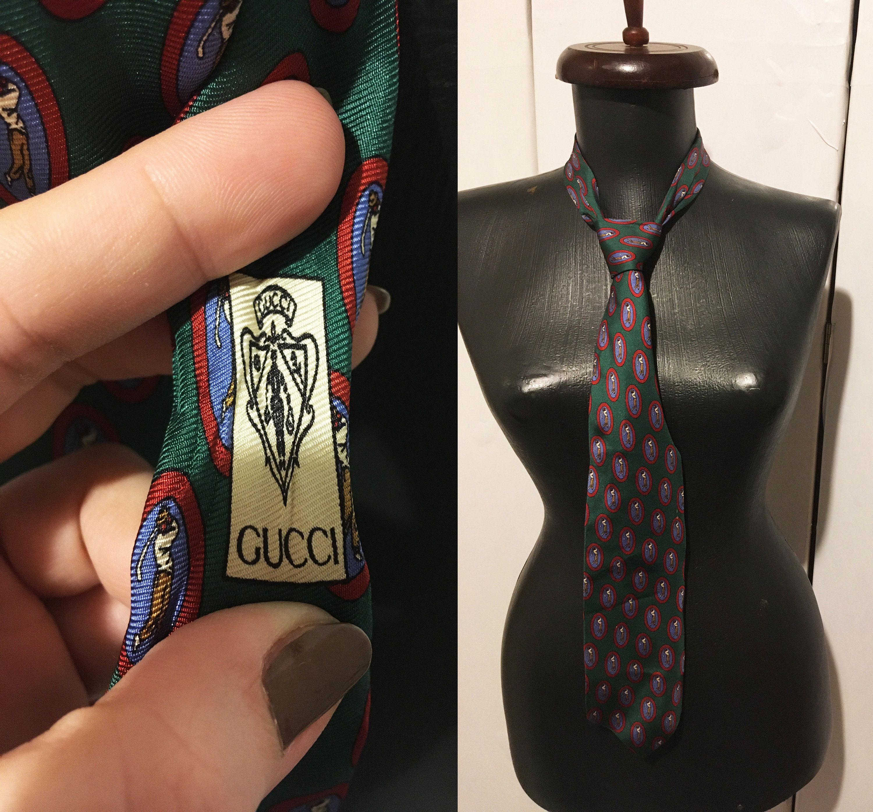 GUCCI Tie/ GUCCI Silk Tie/ Vintage Gucci Necktie - Etsy