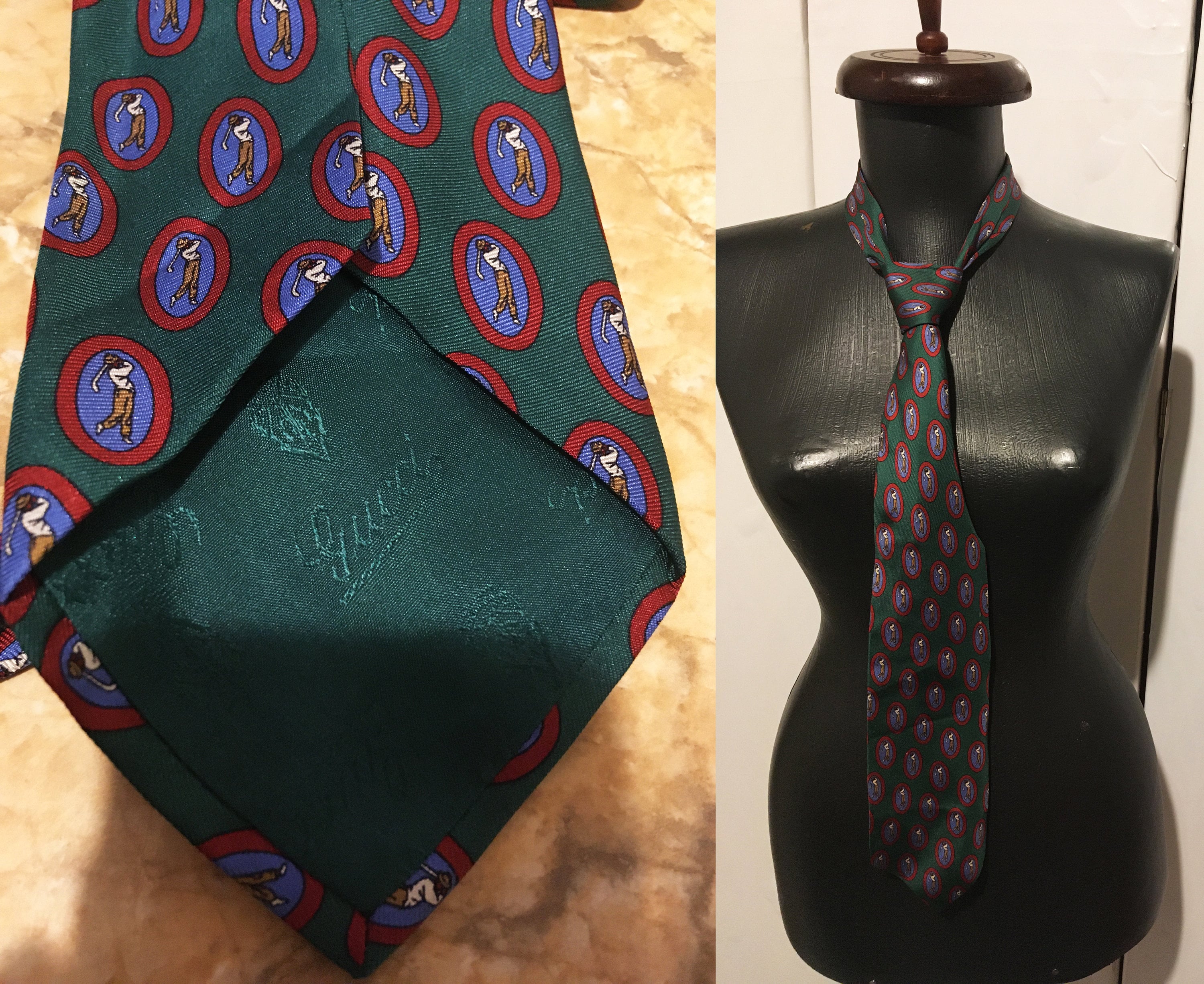 GUCCI Tie/ GUCCI Silk Tie/ Vintage Gucci Necktie - Etsy