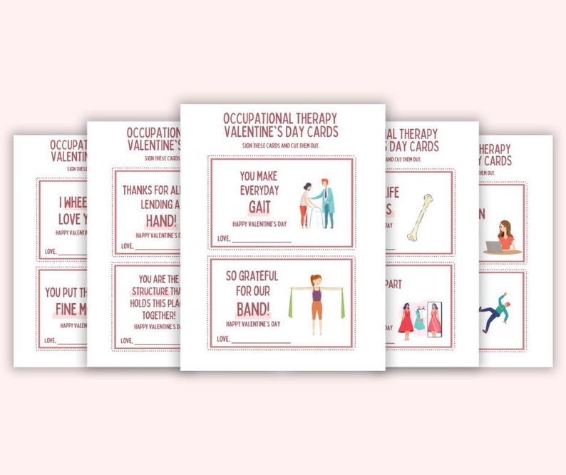 Occupational Therapy Valentine's Day Cards - Etsy