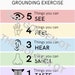 5-4-3-2-1 Grounding Exercise Handout - Etsy