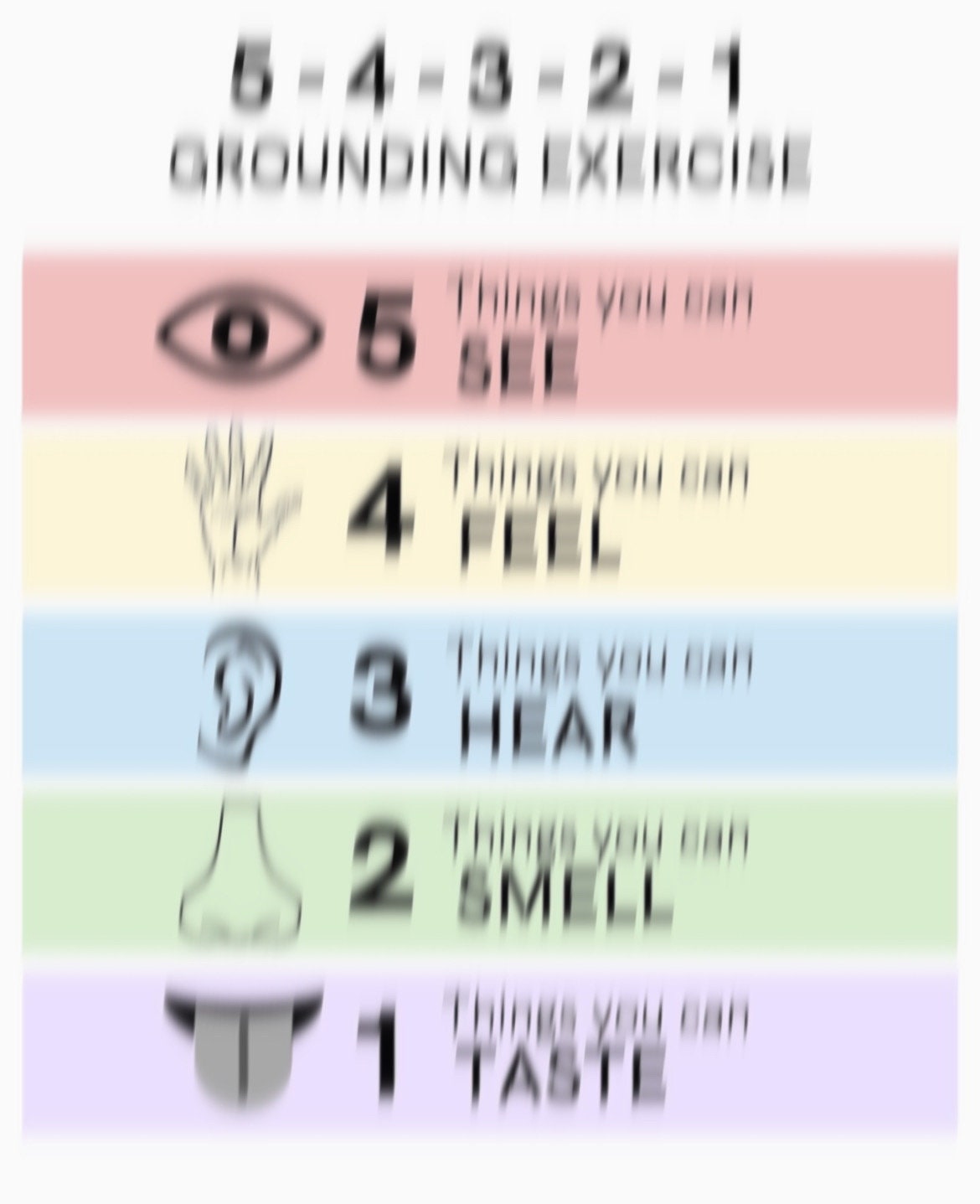 5-4-3-2-1 Grounding Exercise - Etsy Canada