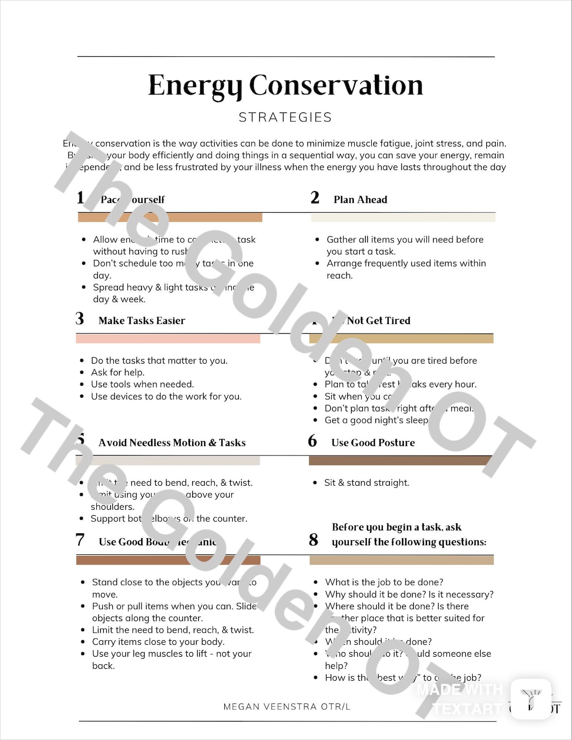 Energy Conservation Handout - Etsy