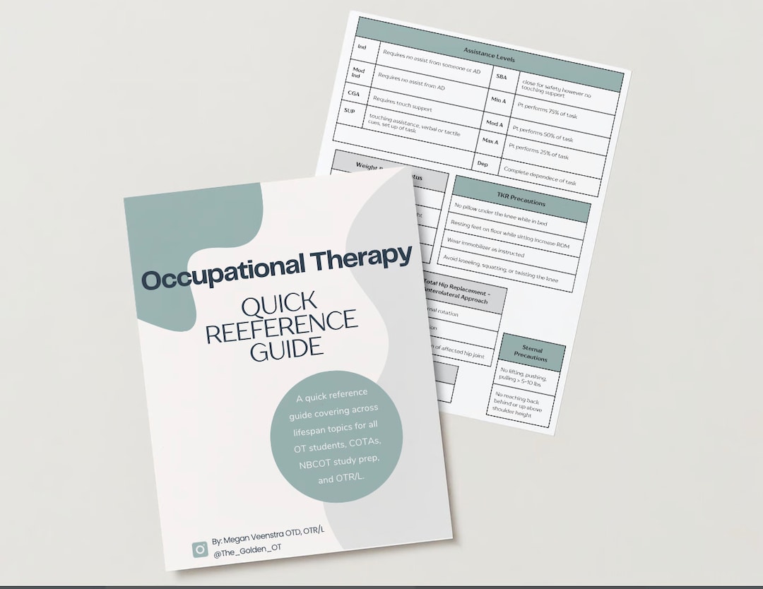 OT Quick Reference Guide - Etsy