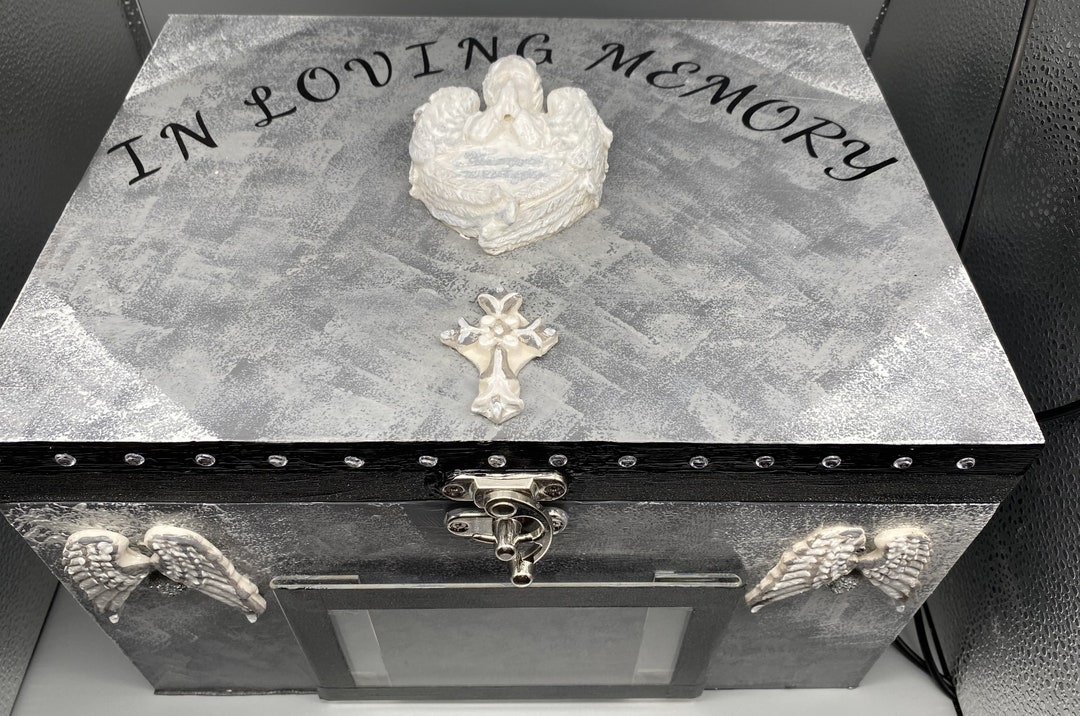Made to Order -in Loving Memory XL Wooden Memorial Keepsake Box ...
