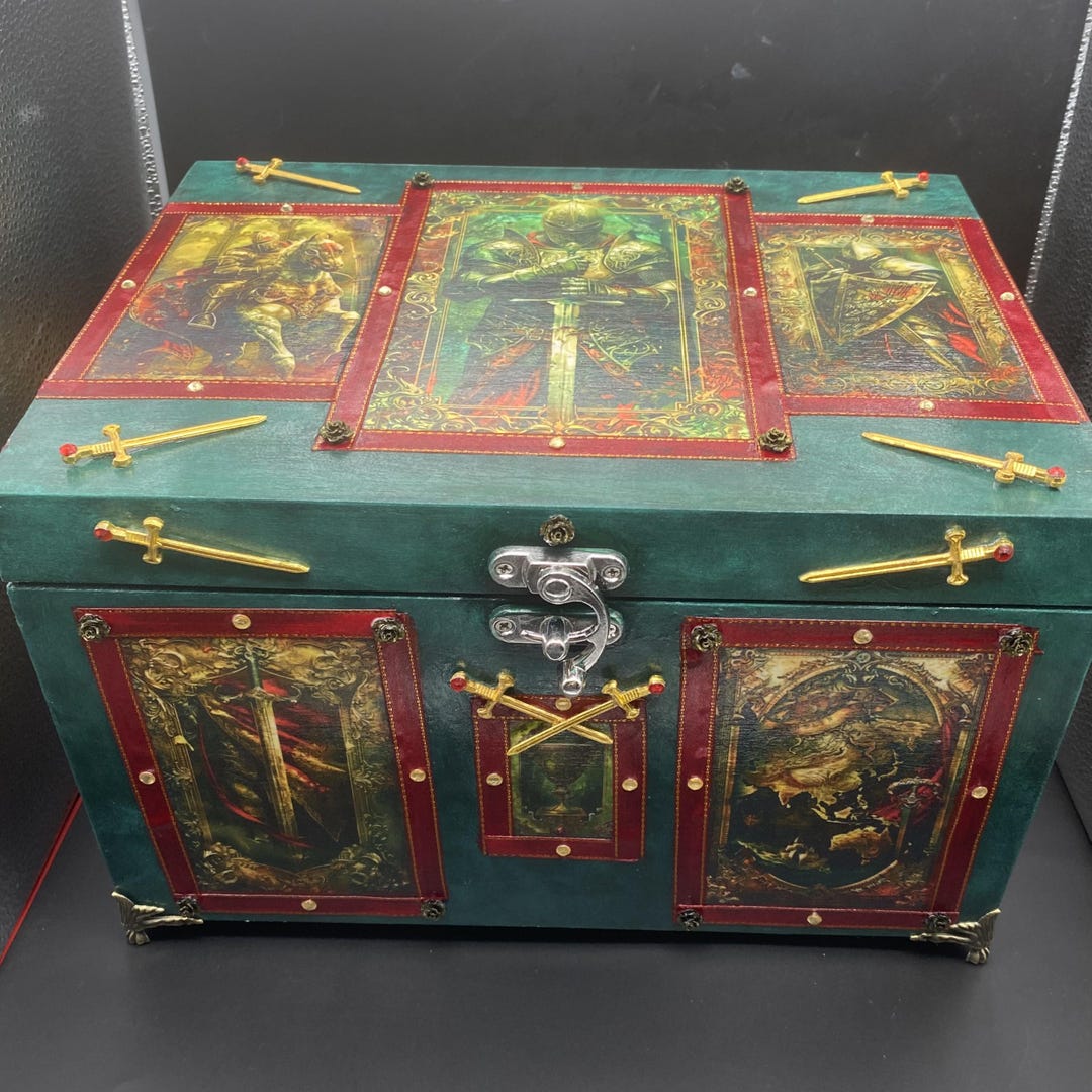 Medieval Times XL Wooden Keepsake Box Can Be Personalised - Etsy