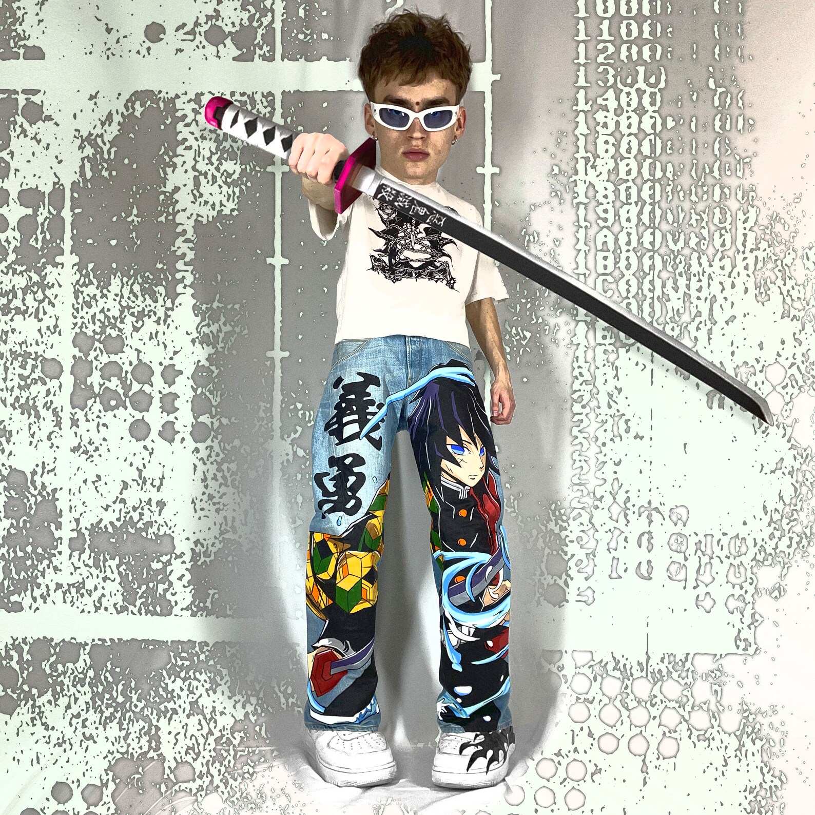 1 of 1 Custom Anime Jeans Cartoon Pants Mens Customized Style - Etsy