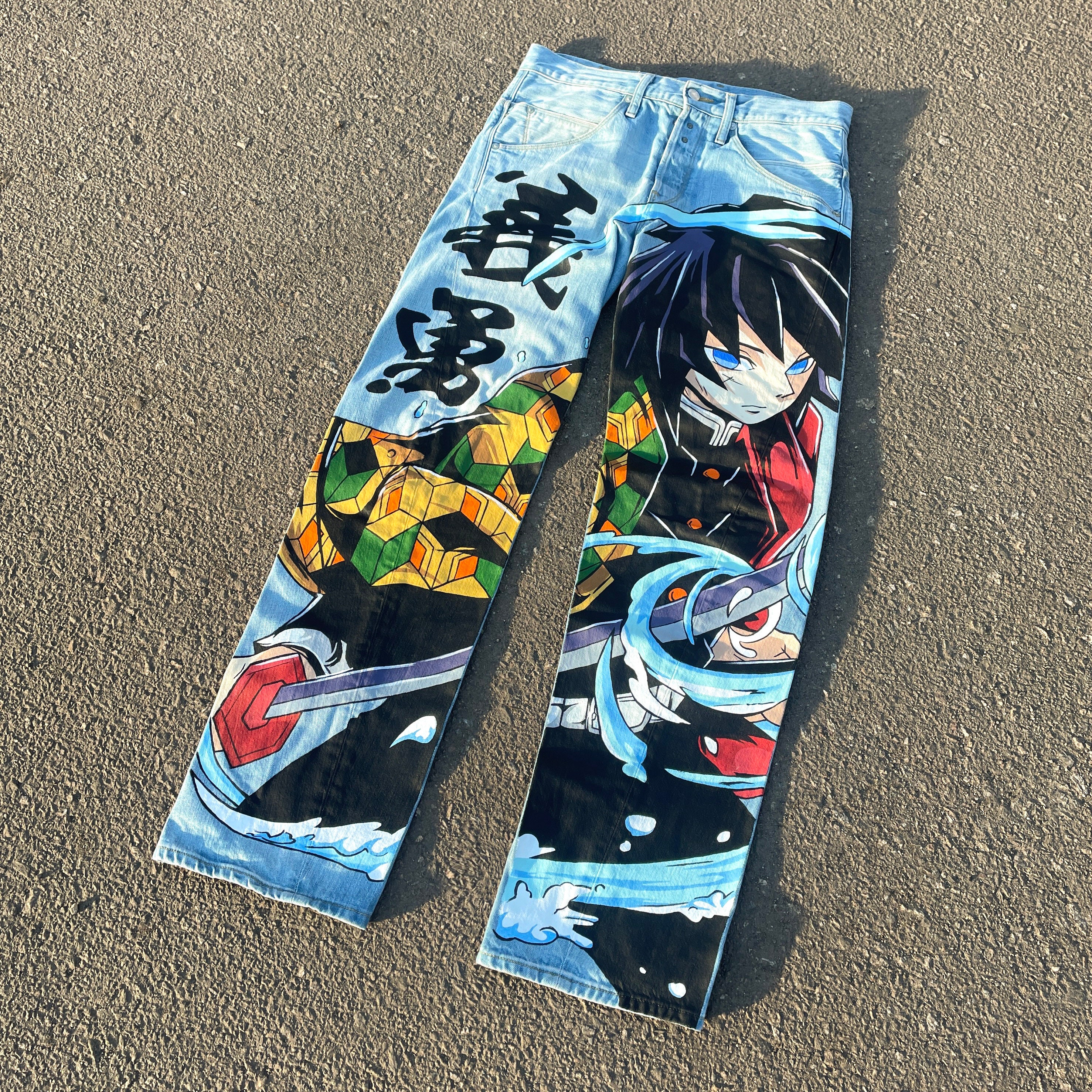1 of 1 Custom Anime Jeans Cartoon Pants Mens Customized Style - Etsy