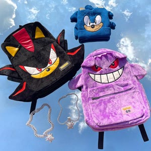 Backpack Plush Style Soft Plushie Bookbag Schoolbag Cosplay Toy Game ...