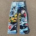 1 of 1 Custom Anime Jeans Cartoon Pants Mens Customized Style - Etsy