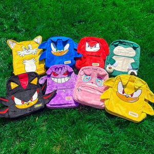 Backpack Plush Style Soft Plushie Bookbag Schoolbag Cosplay Toy Game ...