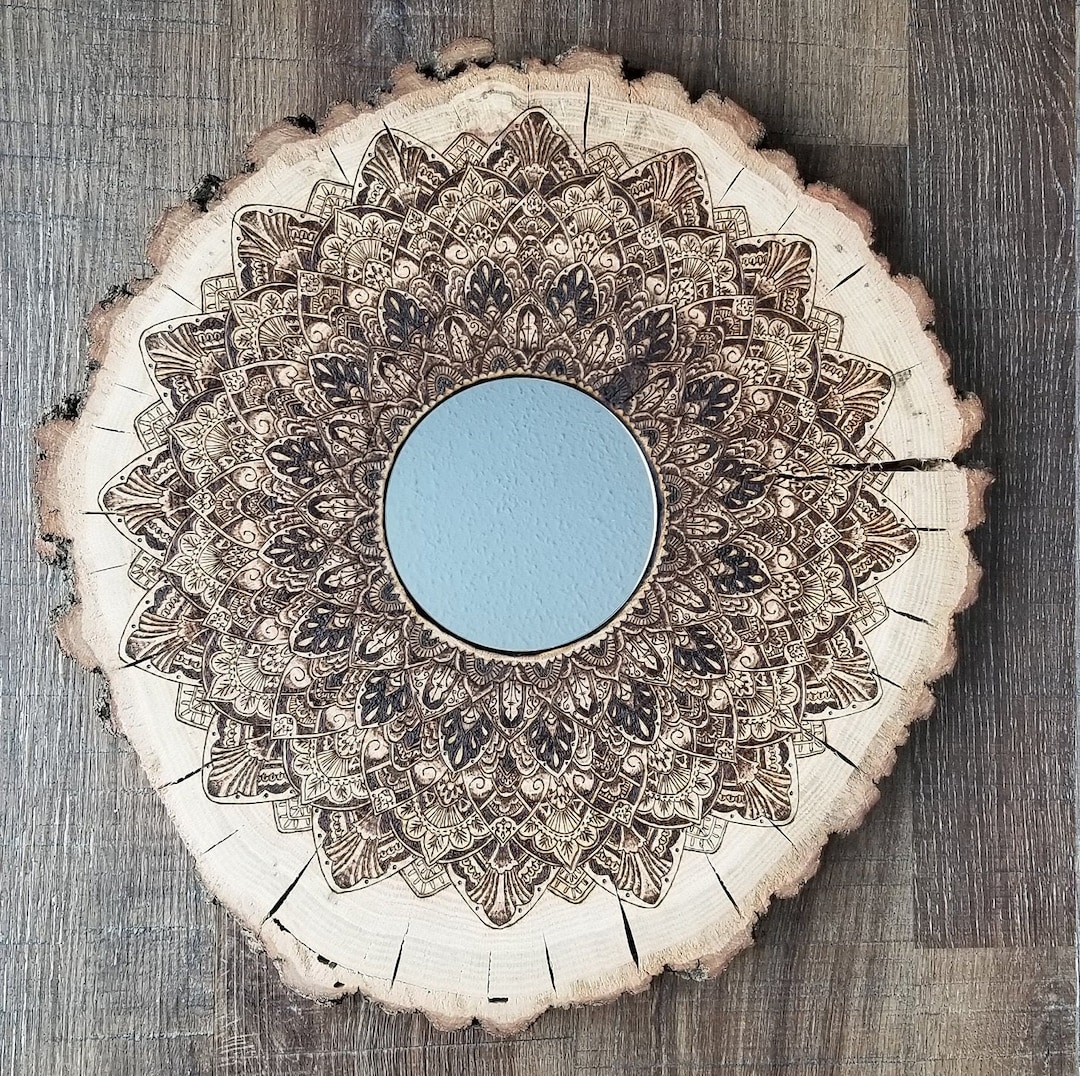 Mandala With Mirror Inlay - Etsy