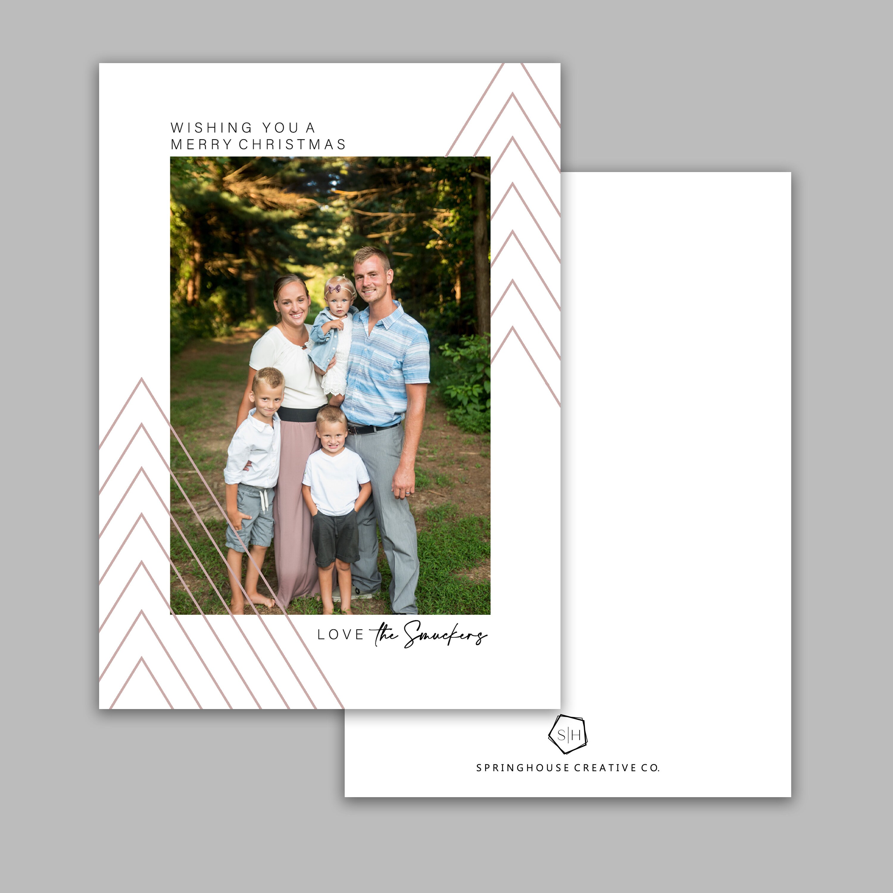 Chevron Tree Customized and Printed Christmas . Holiday - Etsy UK