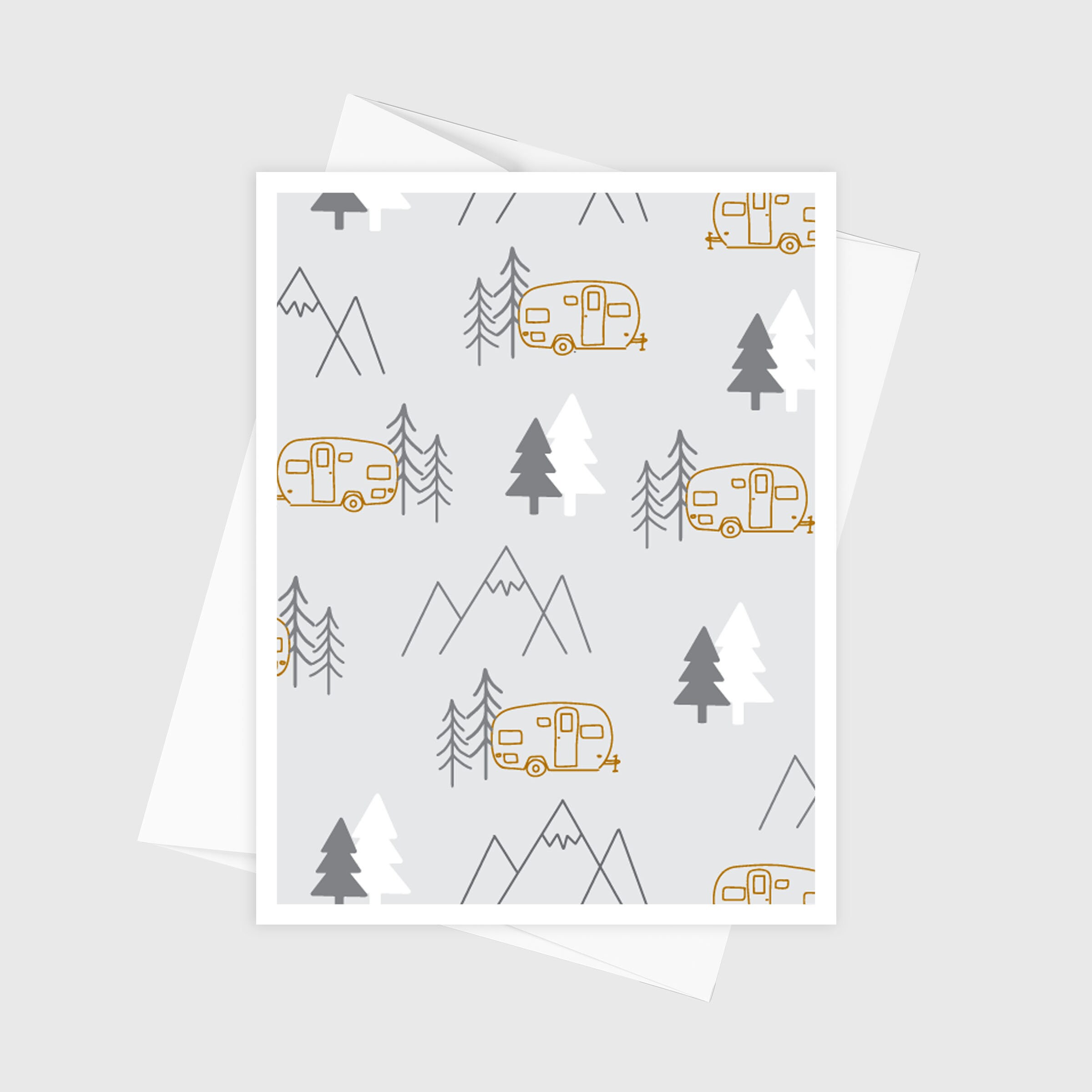 Camping Themed Greeting Cards Set of 12 With Envelopes - Etsy