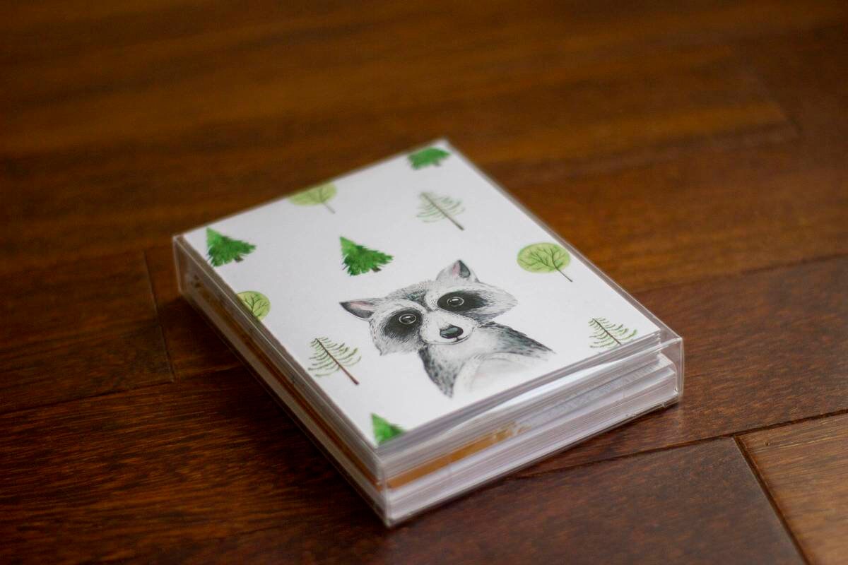 Woodland Creature Greeting Cards Set of 12 With Envelopes - Etsy