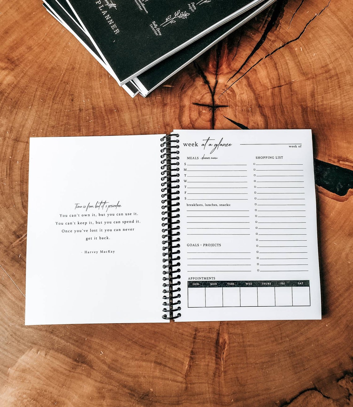 6 Month Daily Planner Undated Minimalist - Etsy