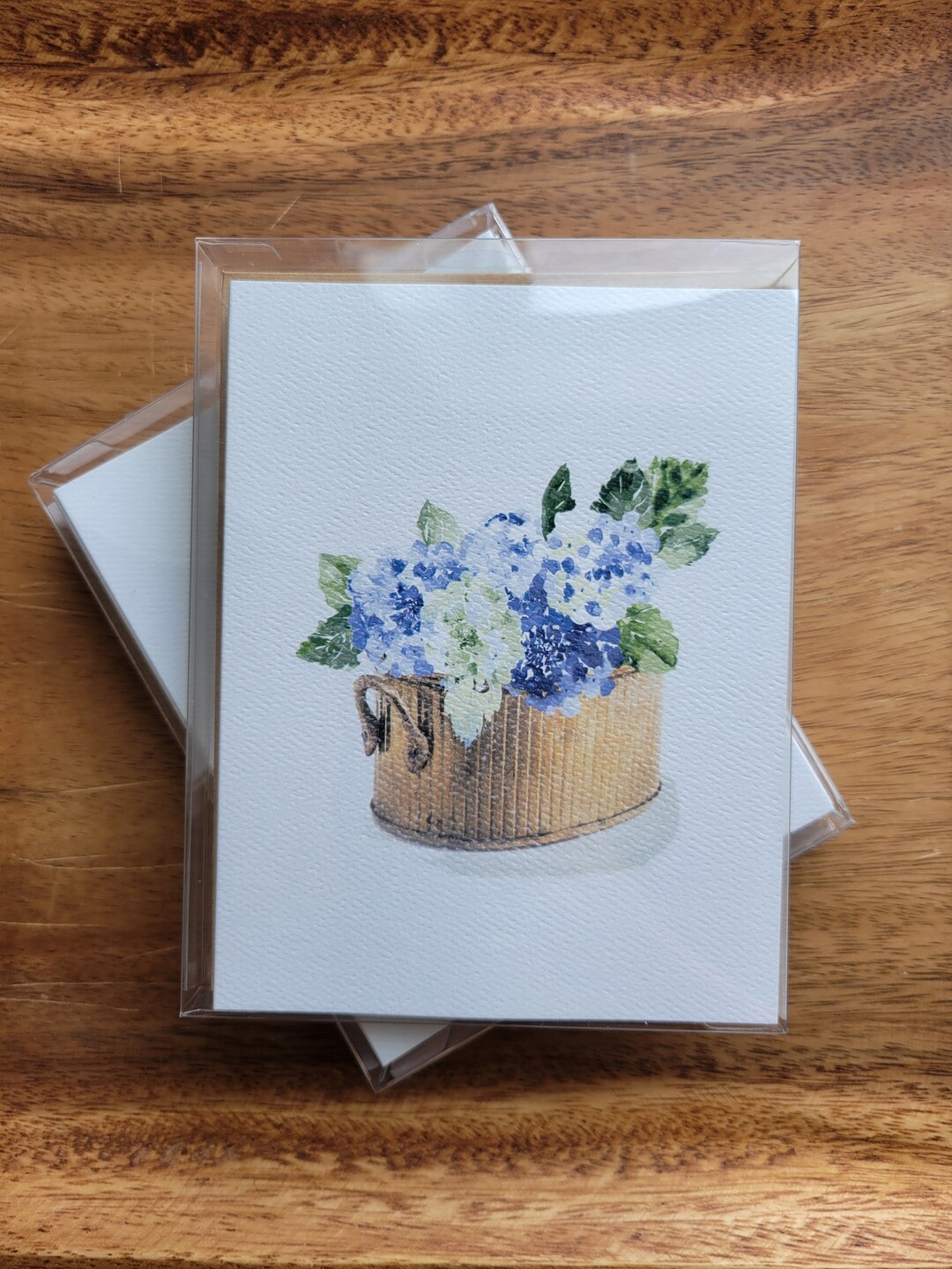 Blue Hydrangea | Greeting Card Collection With Envelopes - Etsy
