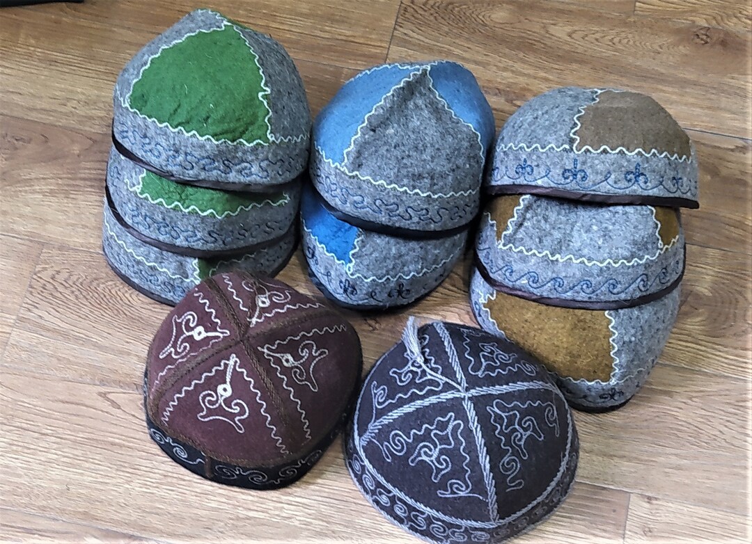 Skullcap/ 100% Wool/national Tyubeiki of the Region of Karakalpakstan ...