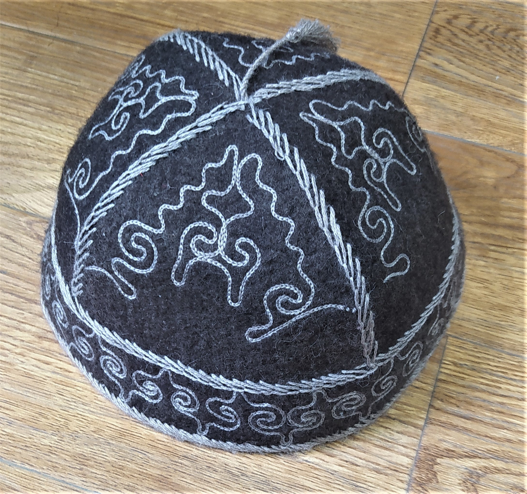 Skullcap/ 100% Wool/national Tyubeiki of the Region of Karakalpakstan ...