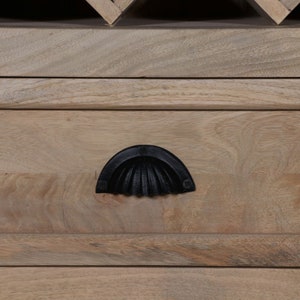 Contemporary Coastal Tall Narrow Solid Wood Glass Door Wine Rack Liquor ...