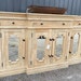 Coastal Sleek Mirror Door Credenza Breakfront Buffet Server Media ...