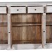 French Country 4 Door 4 Drawer Tall Narrow Solid Wood Breakfront ...