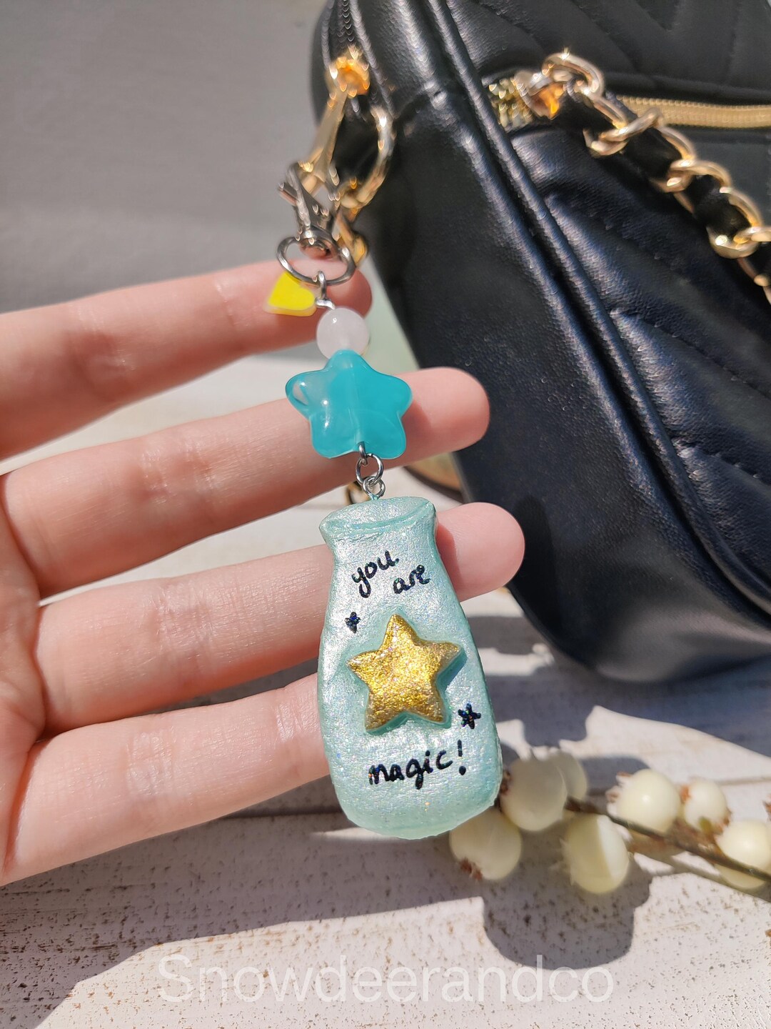 You Are Magic Keychain Bottle Keychain Clay Keychain Magical Keychain ...