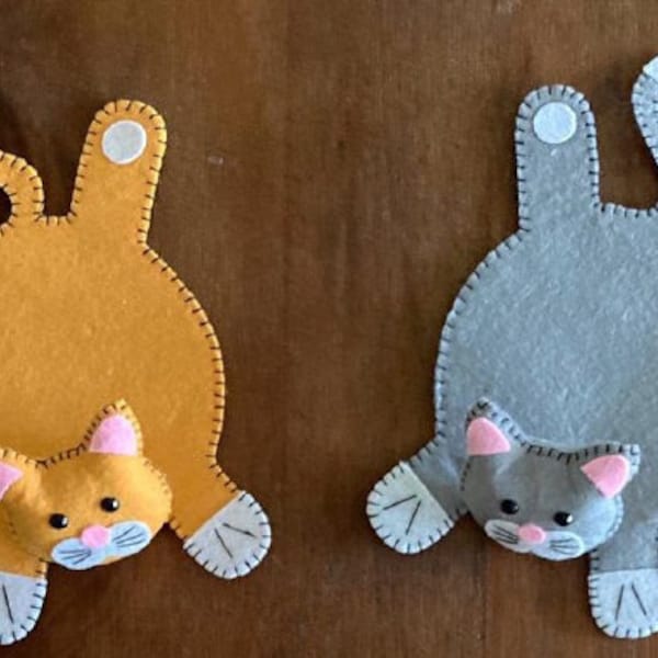 Wool Felt Cat - Etsy