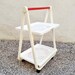 Mid Century White Plastic Bar Cart / Pierre Cardin Design / Produced by ...