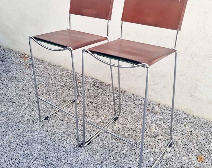 Pair of Mid Century Modern Bar Stools / Model Jodi / Produced by ...
