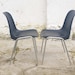 1 of 2 Vintage Black Plastic Chair / Patio Chair / Retro Plastic Chair ...