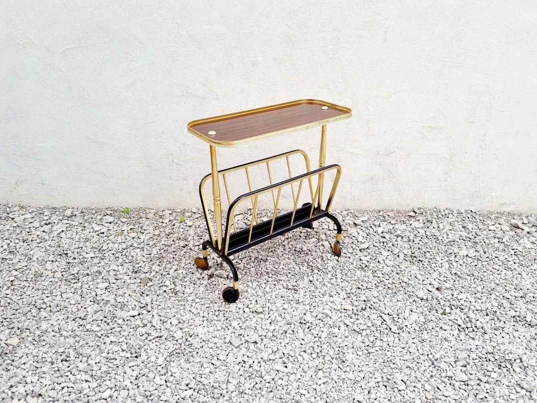 Mid Century Newspaper Magazine Trolley / Ico Parisi for MB Italy ...
