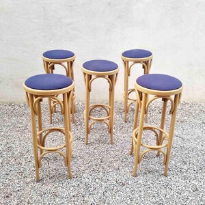 1 of 5 Vintage Bentwood Bar Stool / Thonet Style Chairs / Thonet Style ...