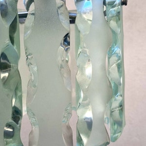 Mid Century Modern Glass Crystal Ceiling Lamp / Fontana Arte / Glass ...