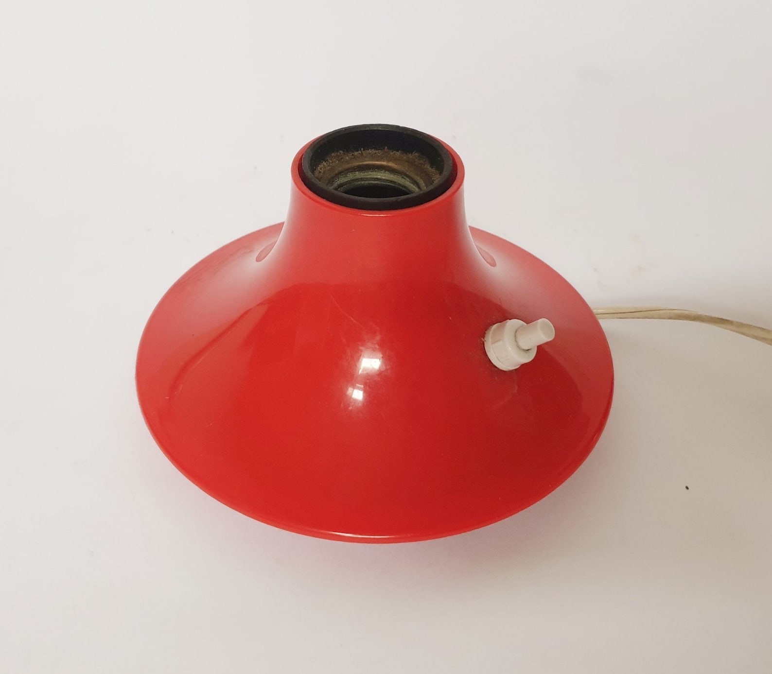 Vintage Red Plastic Table Lamp / Model Teti / Design Vico | Etsy