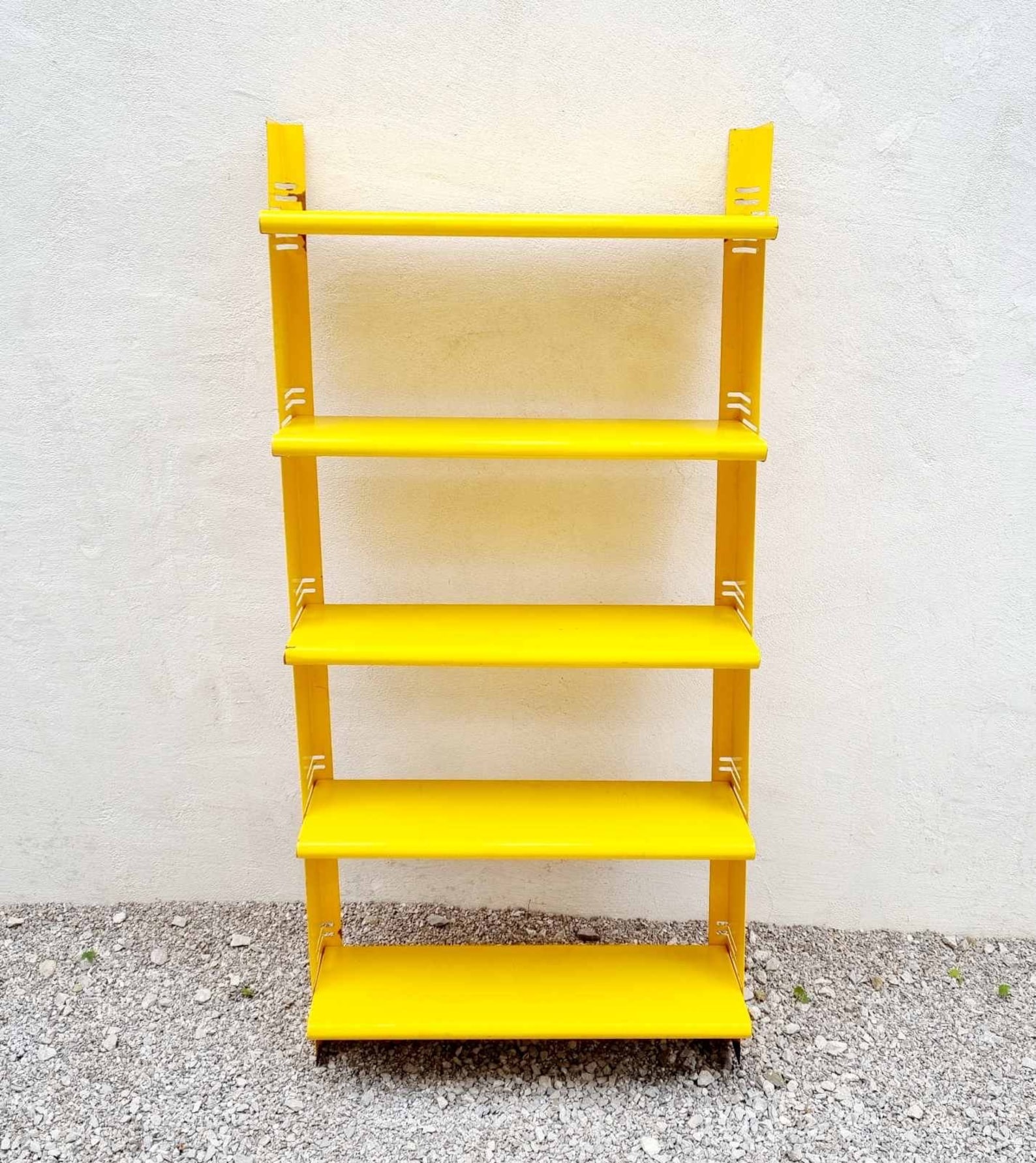 Mid Century Modern Wall Shelves / Yellow Book Shelves /yellow | Etsy