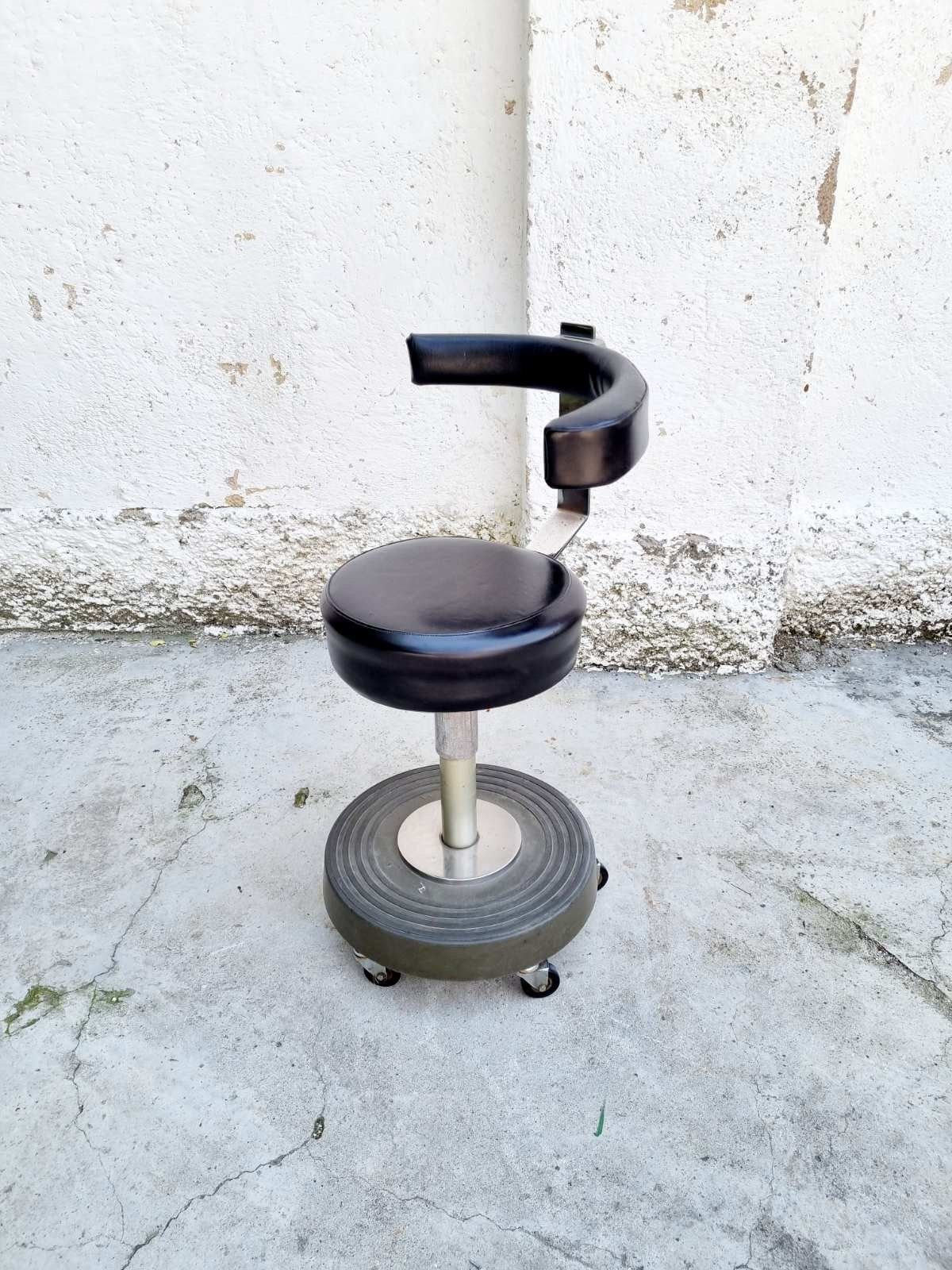 Home & Living Adjustable Swivel Metal Stool Vintage Industrial Stool ...