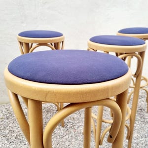 1 of 5 Vintage Bentwood Bar Stool / Thonet Style Chairs / Thonet Style ...