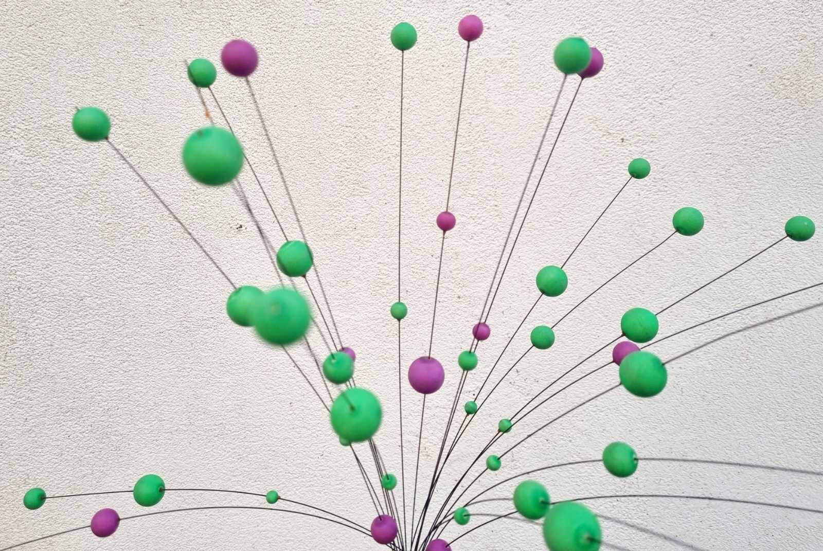 Mid Century Atomic Kinetic Ball Sculpture / Hellerup Scandia Design ...