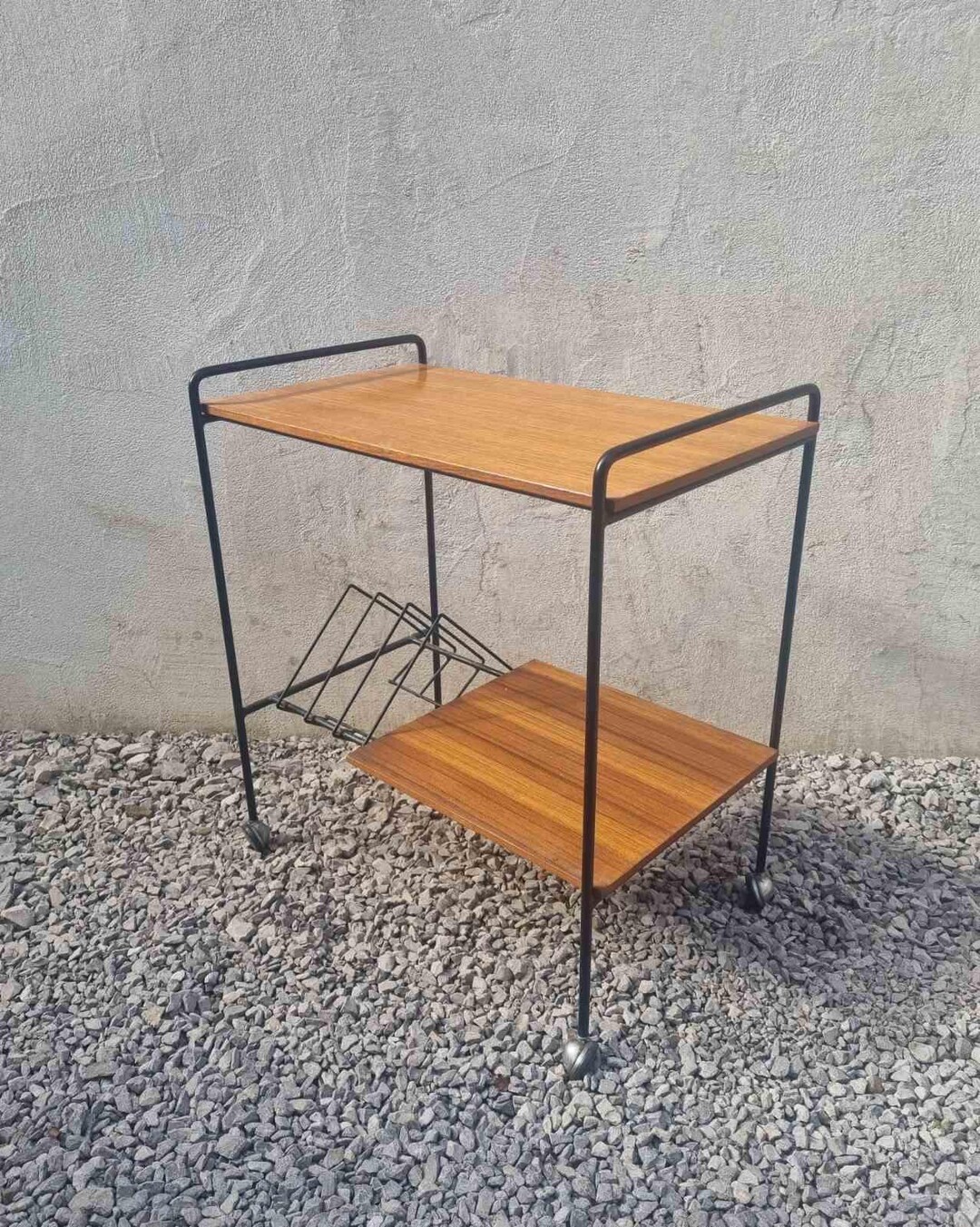 Mid Century Modern Table Trolley / Coffee Table / Vintage Magazine ...