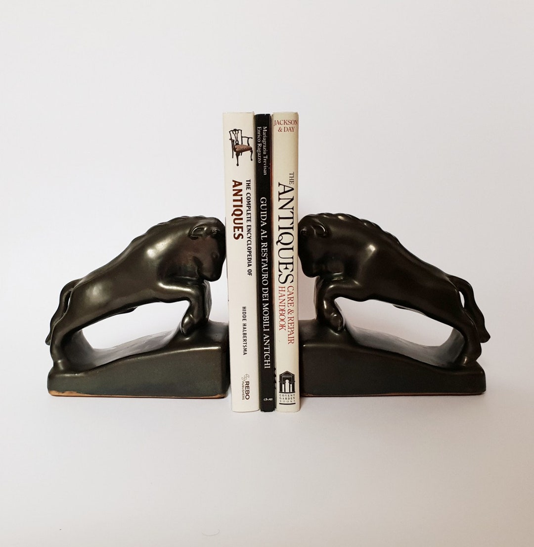 Art Deco Glazed Ceramic Book Holders / Pair / Decoration / Design ...