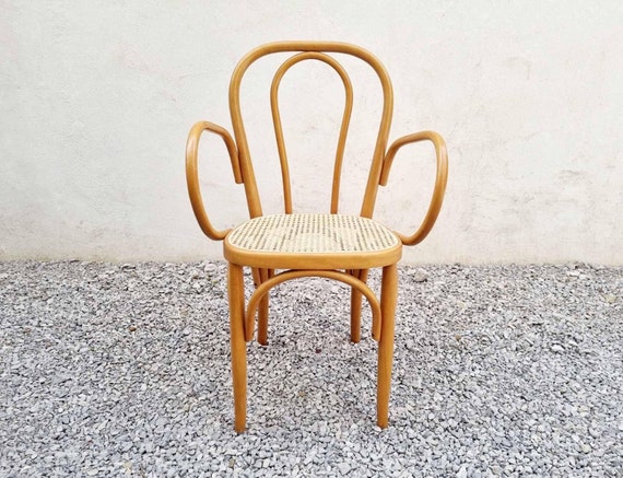 Mid Century Modern Chair Thonet Style Chair Wooden Chair New Wicker Chair Boho Chairs Vintage Chairs Iconic Italy 1960 60s Etsy Canada