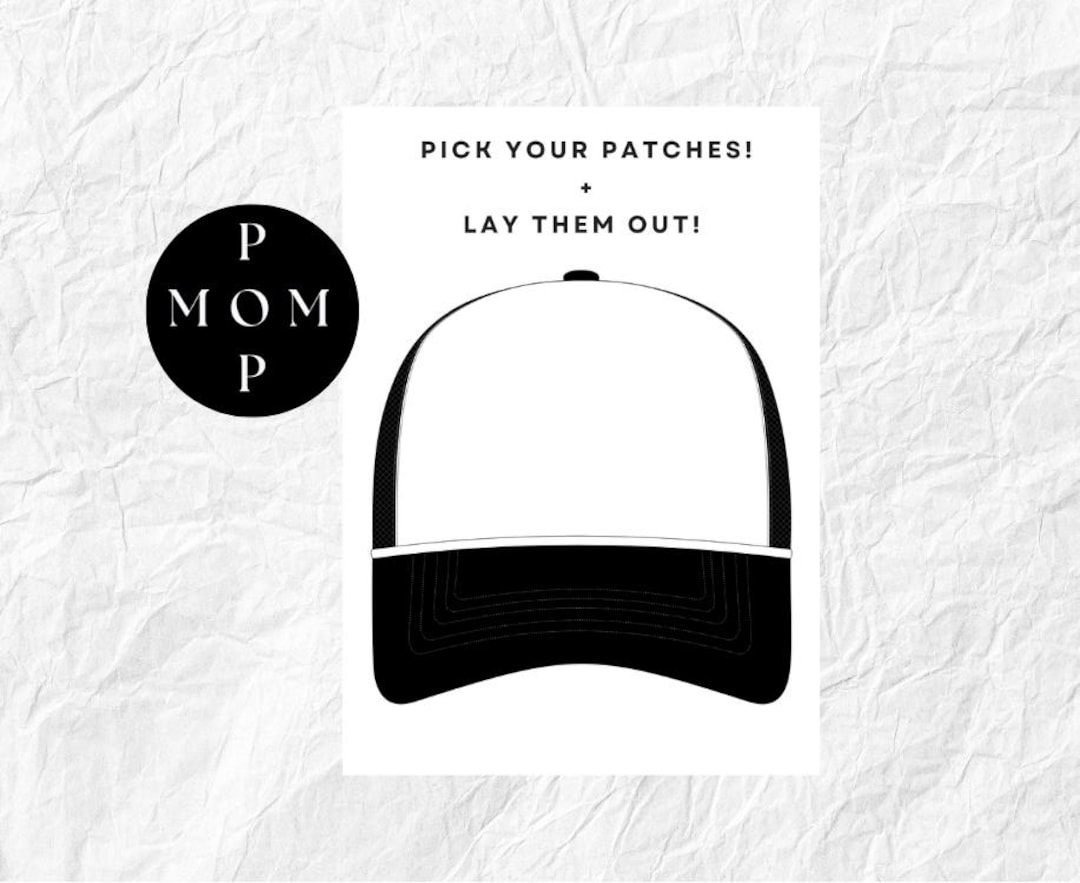 Trucker Hat Patch Party Template - DIGITAL DOWNLOAD - Etsy