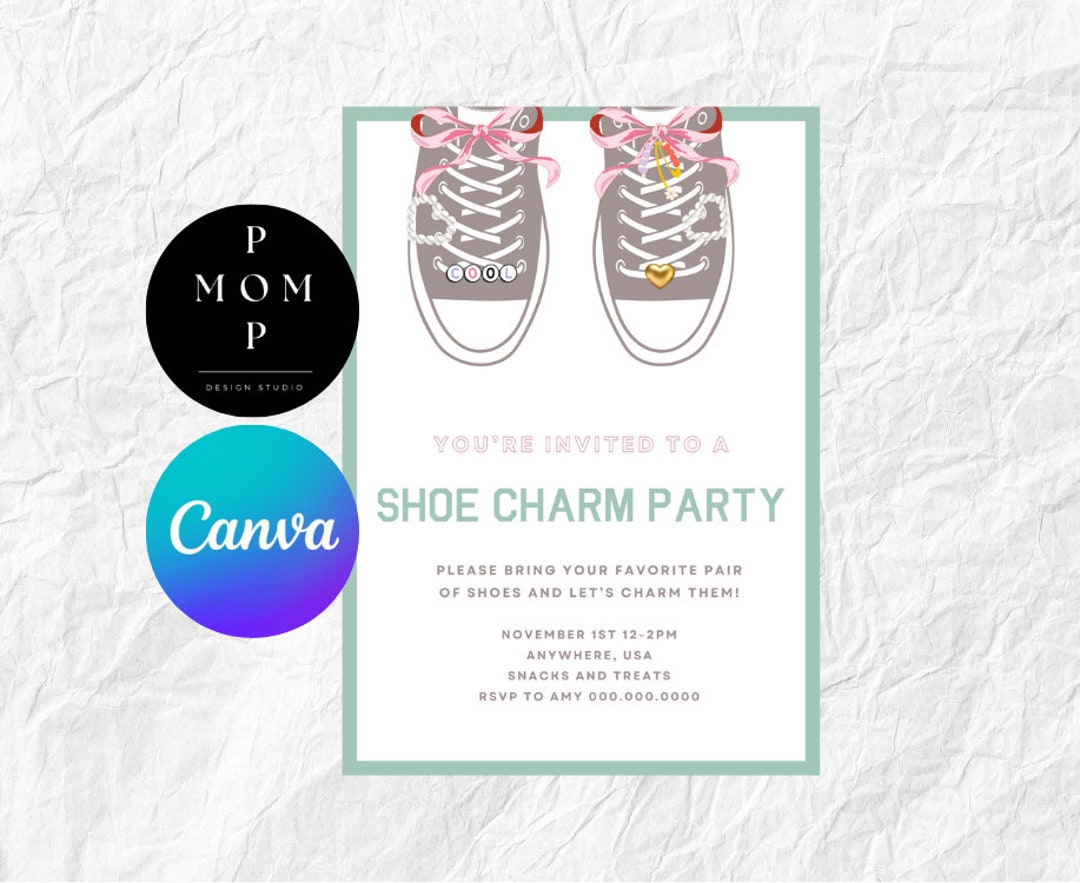 Shoelace Charm Party 5" X 7" + 8" X 10" Poster + Phone Wallpaper ...